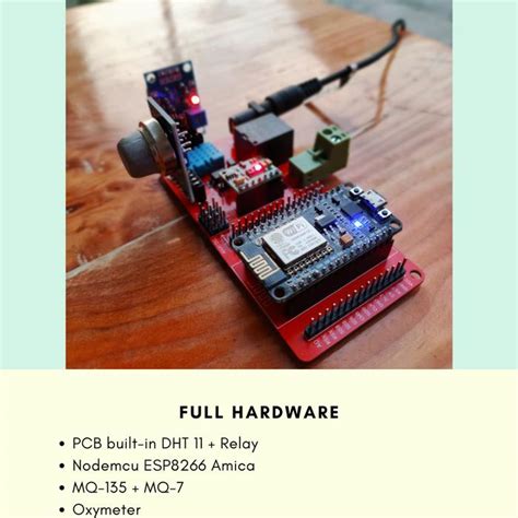 Jual Nodemcu Esp8266 Iot Kit Blynk Mq Sensor Oxymeter Dht11 Expansion Board Full Hardware No