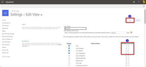 How To Change The Column Order In SharePoint List Or Library