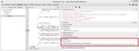 Javascript How To Debug Web Workers Stack Overflow