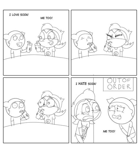 Soda Girls My Original Sketch By Dymarob On Deviantart