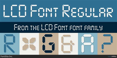 LCD Font Font Fontspring