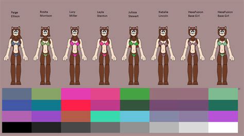 Six Girls With Two Bases She Wears Her Bikini But By Abbysek On Deviantart