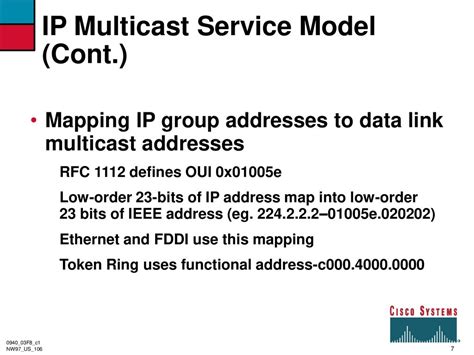 Introduction To Ip Multicast David Meyer Cisco Systems Ppt Download
