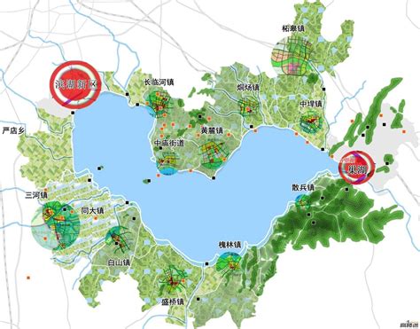 环巢湖景点地图 蓄洪区 旅游 大山谷图库