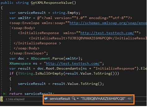 Extract The Node Value From Soap Response In Aspnet Application