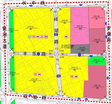 长丰双墩凤麟路规划 长丰马郢 大山谷图库