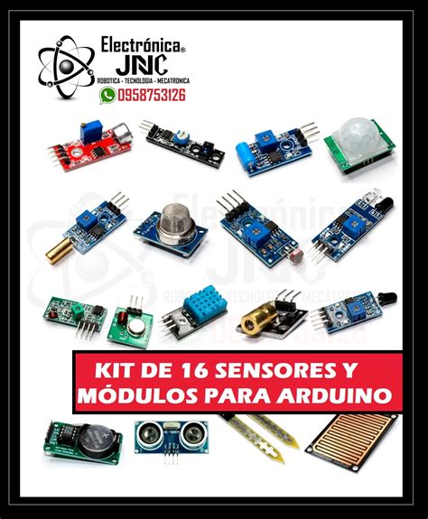 Kit De 16 Sensores Para Arduino Electronica Jnc