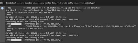Colab Not Creating Labeled Videos Usage And Issues Imagesc Forum