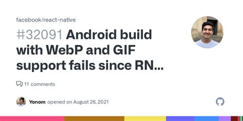Android Build With Webp And  Support Fails Since Rn 065 Jcenter