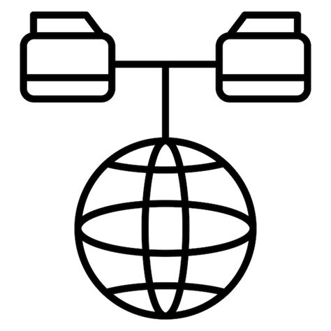 Premium Vector World Data Icon