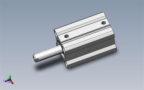 气缸cq2a100 175dcmsolidworks 2007模型图纸下载 懒石网