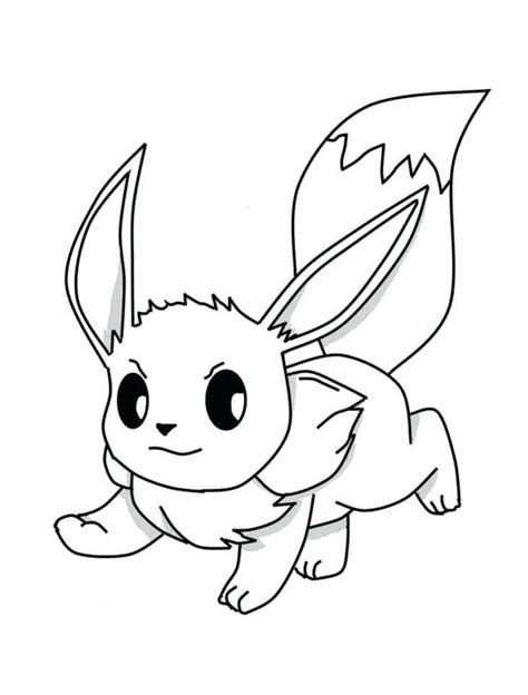 Eevee Söpö Istuu Värityskuva Lataa Tulosta Tai Väritä Verkossa Ilmaiseksi