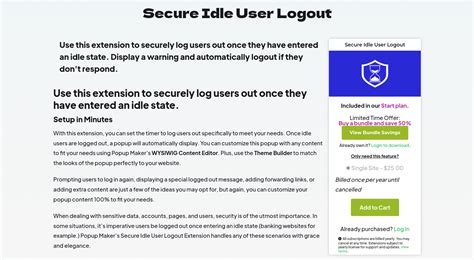 Secure Idle User Logout For Wordpress Popup Maker