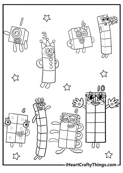 Numberblocks Coloring Sheet Printable