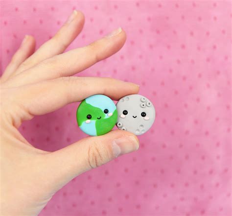 Moon And Earth Mismatching Keychain Set Couple Keychains Long Etsy