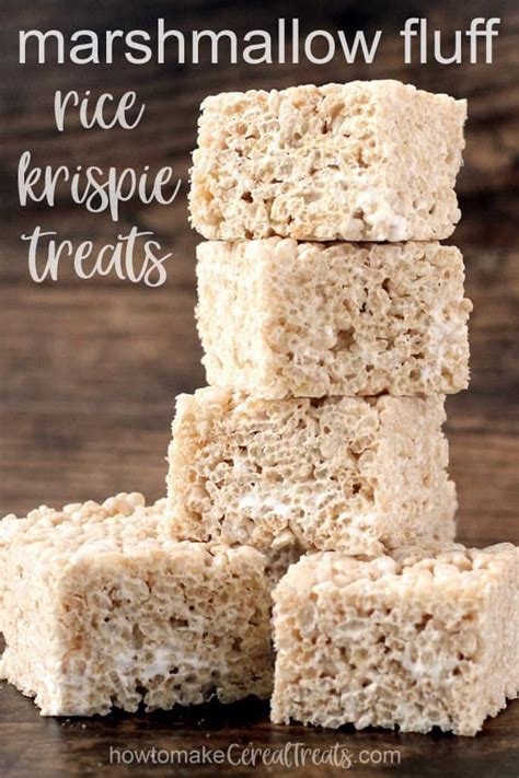 Marshmallow Fluff Rice Krispie Treats Recipe