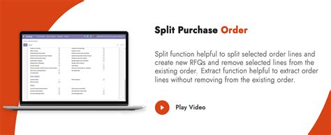All In One Split All In One Extract Split Manufacturing Orders Split Purchase Orders
