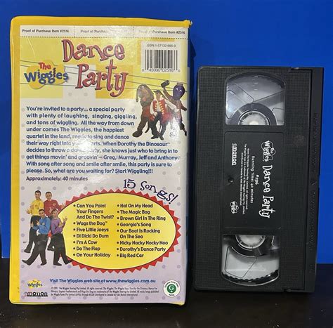 Wiggles The Wiggles Dance Party Vhs 2001 Clamshell Case Classic