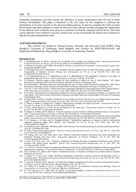 A Transportation Scheduling Management System Using Decision Tree And Iterated Local Search