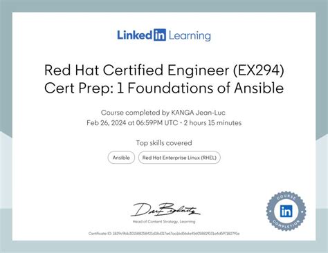 Kanga Jean Luc On Linkedin Certificate Of Completion