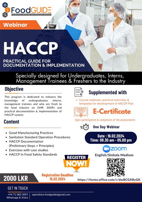 Foodguide On Linkedin Greetings From Foodguide Webinar Haccp Practical Guide For…