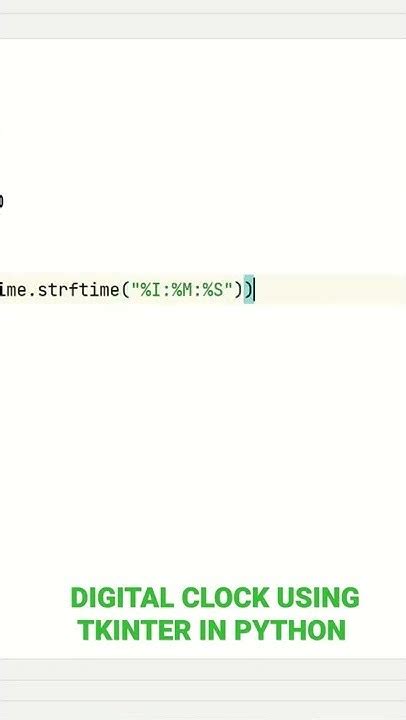 Creating Digital Clock Using Tkinter In Python 😃😃 Python Tips And