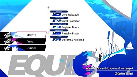 The Sexy Pause Menus Of Persona 3 Reload Youtube