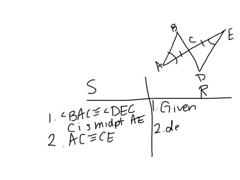 solved try it a given zbac ldec c is the midpoint of ae prove