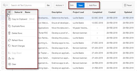 Example Interactive Grid