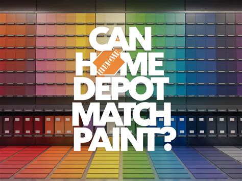 Can Home Depot Match A Color From A Picture