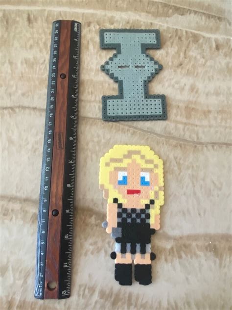 Taylor Swift Perler Bead Figure With Stage Stand Etsy