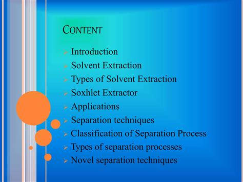 Solvent Extraction And Separation Tech Ppt Pptx