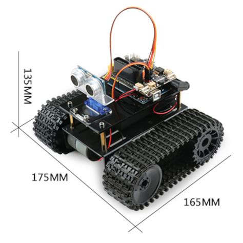 Probots Mini Tank Smart Robot Car Chassis Arduino Programming Ide Unassembled Diy Kit Buy Online