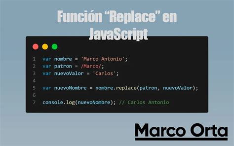 Dominando Javascript Cómo Utilizar La Función Replace Para Edición De