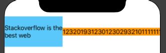 Horizontal Uistackview With Two Label One Multiline Label One One Line
