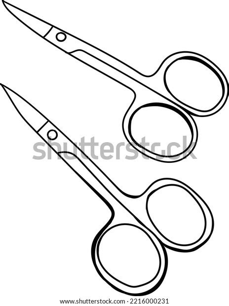 Scissors Outline Icon Cut Icon Vector Stock Vector Royalty Free 2216000231 Shutterstock