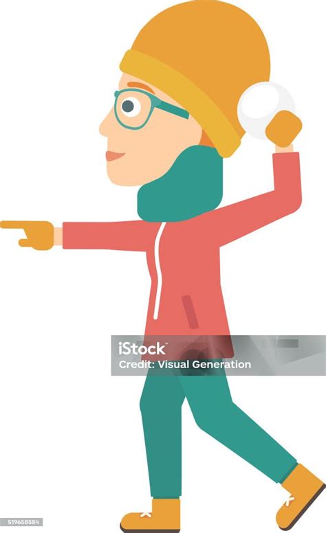 여자 게임하기 Snowballs 있는 겨울에 대한 스톡 벡터 아트 및 기타 이미지 겨울 눈 냉동상태의 물 디자인 Istock