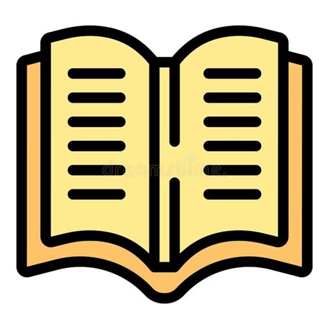 Open Book With Text Lines Representing Learning And Knowledge Stock Vector Illustration Of
