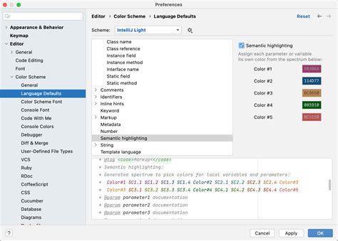 Configure Colors And Fonts Rubymine Documentation