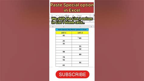 Exceltrickpaste Special In Excelexcelexceltipsexceltutorialshortsviralexceltipsandtricks