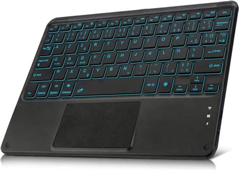 Clavier Azerty Bluetooth Touche Pad Tactile Compatible Avec Les Tablettes Windows Android Ipads