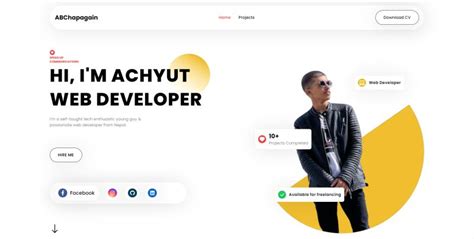 Achyut Chapagain On Linkedin Redesigned My Personal Portfolio Webpage Tools Used Figma Nextjs