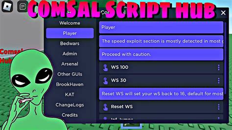 Roblox Script Comsel Hub Best Script Hub Works In All Games Youtube