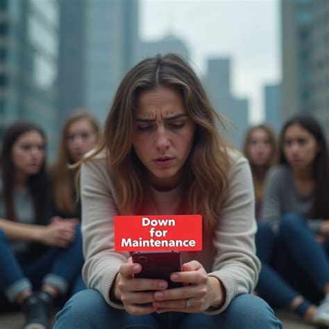 Distressed Woman Copes With Instagram Issue Stable Diffusion Online