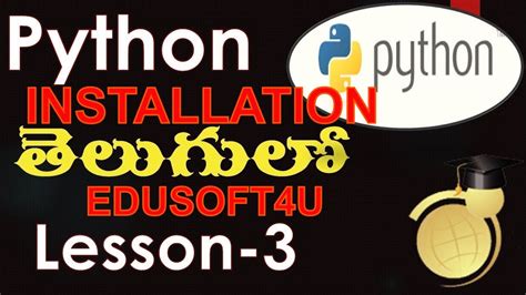 Installation Of Python And Setting Path In Telugu Lesson YouTube