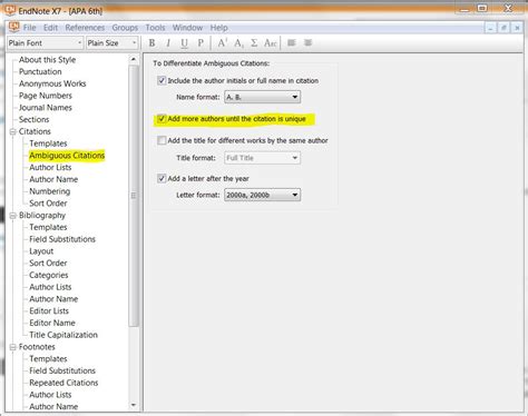 citation error endnote styles filters and connections discourse