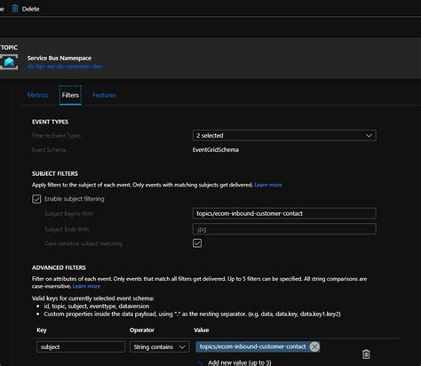 azureservicebus azure event grid with service bus topic subscription