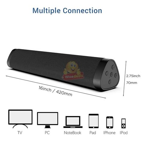 Home Theatre Systems Smart Wireless Bluetooth Sound Bar With Stereo Sound Quality Support MP