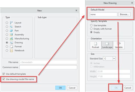 Solved Cant Make Drw File Ptc Community