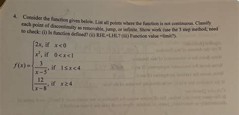 Solved Consider The Function Given Below List All Points Chegg